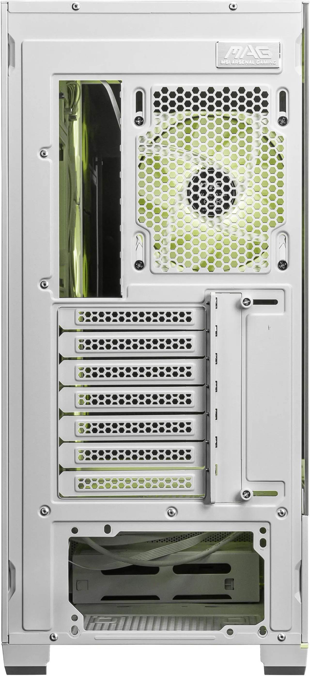 MSI MAG PANO 110R PZ White - Mid-Tower Gaming PC Case - Tempered Glass ...