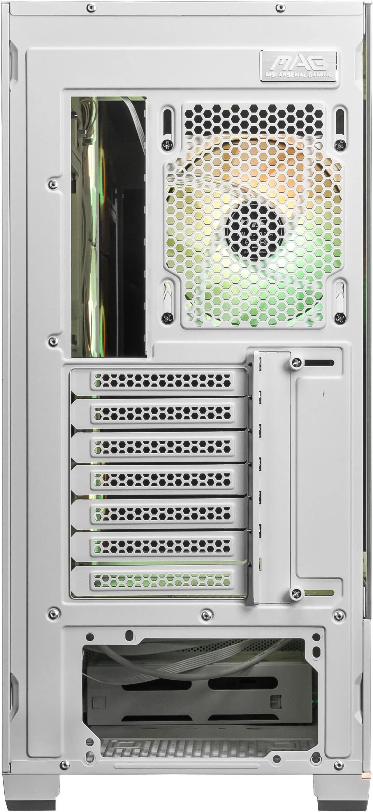 MSI MAG PANO 110R PZ White - Mid-Tower Gaming PC Case - Tempered Glass ...