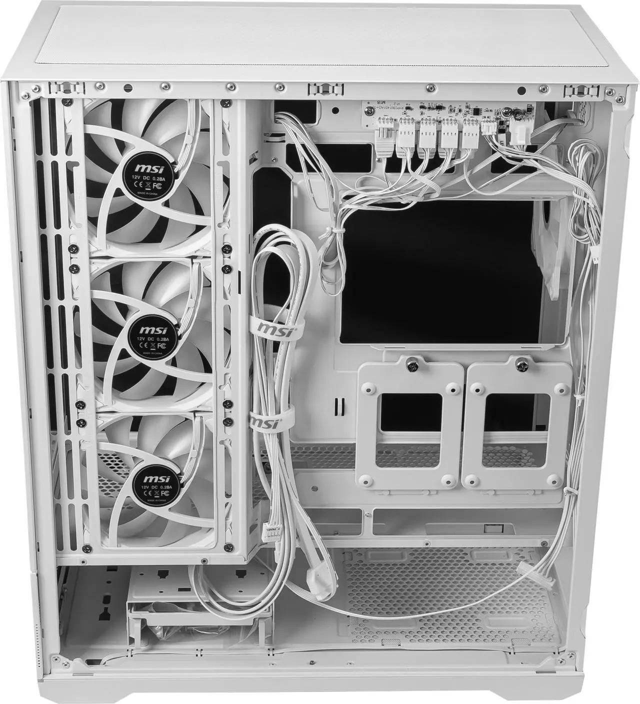 MSI MAG PANO 110R PZ White - Mid-Tower Gaming PC Case - Tempered Glass ...