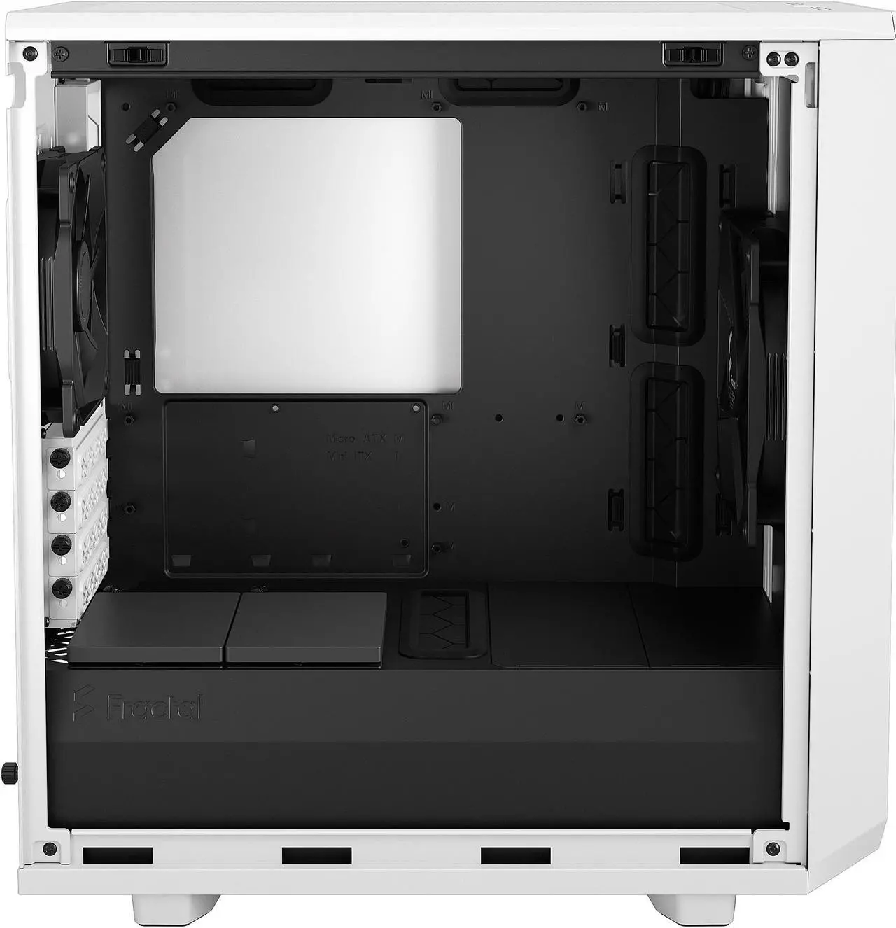 Fractal Design Meshify 2 Mini White TG mATX High-Airflow Clear Tempered ...