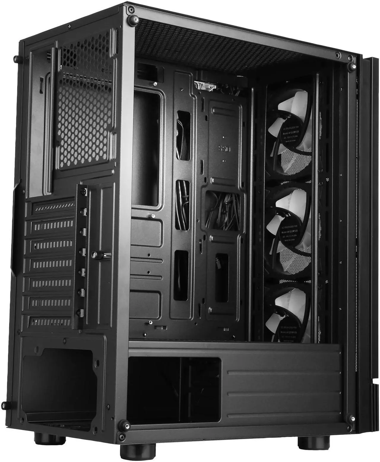 DIYPC Shadow-H3-ARGB Black Steel ATX Mid Tower Computer Case - Newegg.com