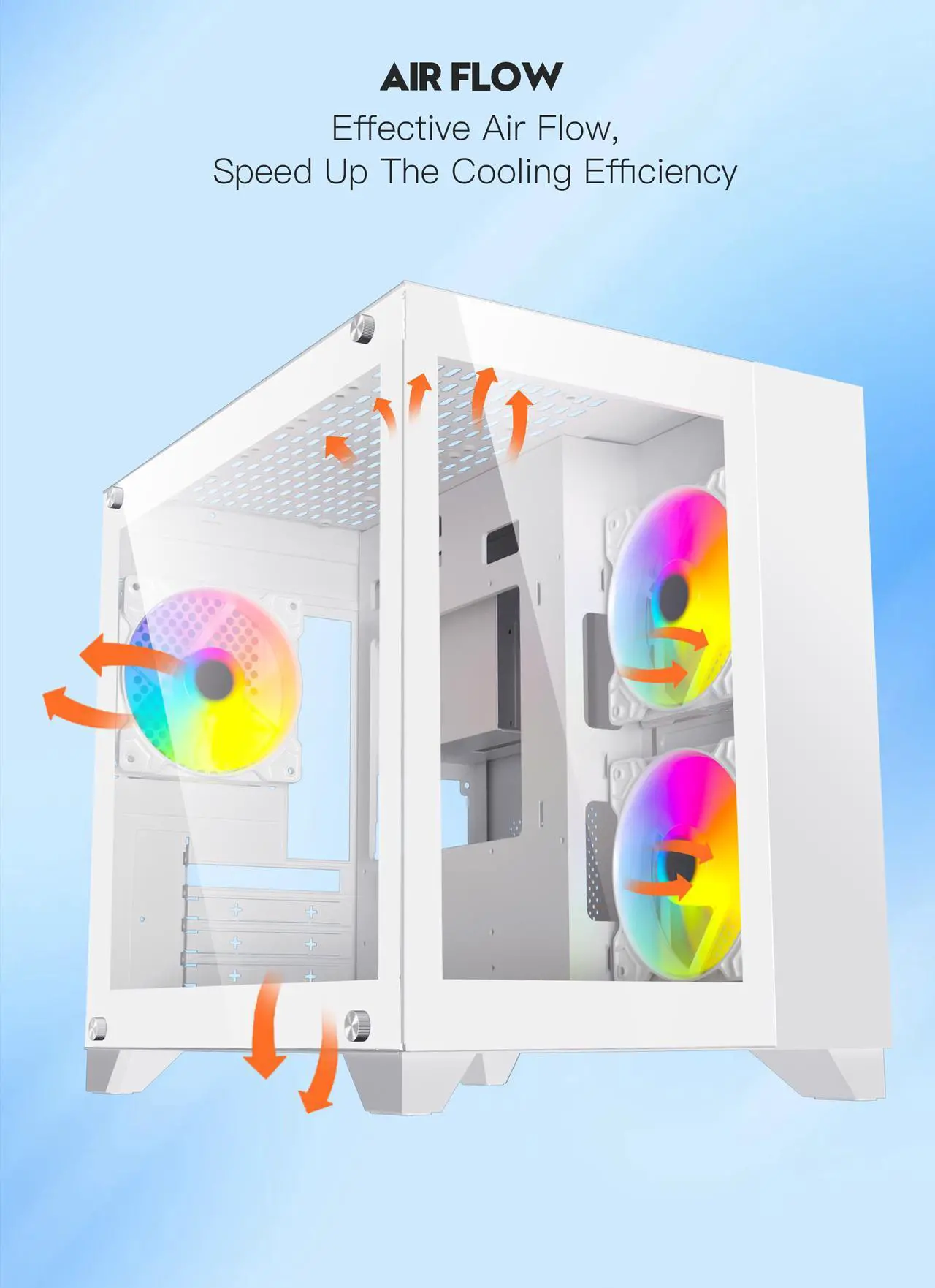 DIYPC ARGB-Q3 White Computer Case - Newegg.com