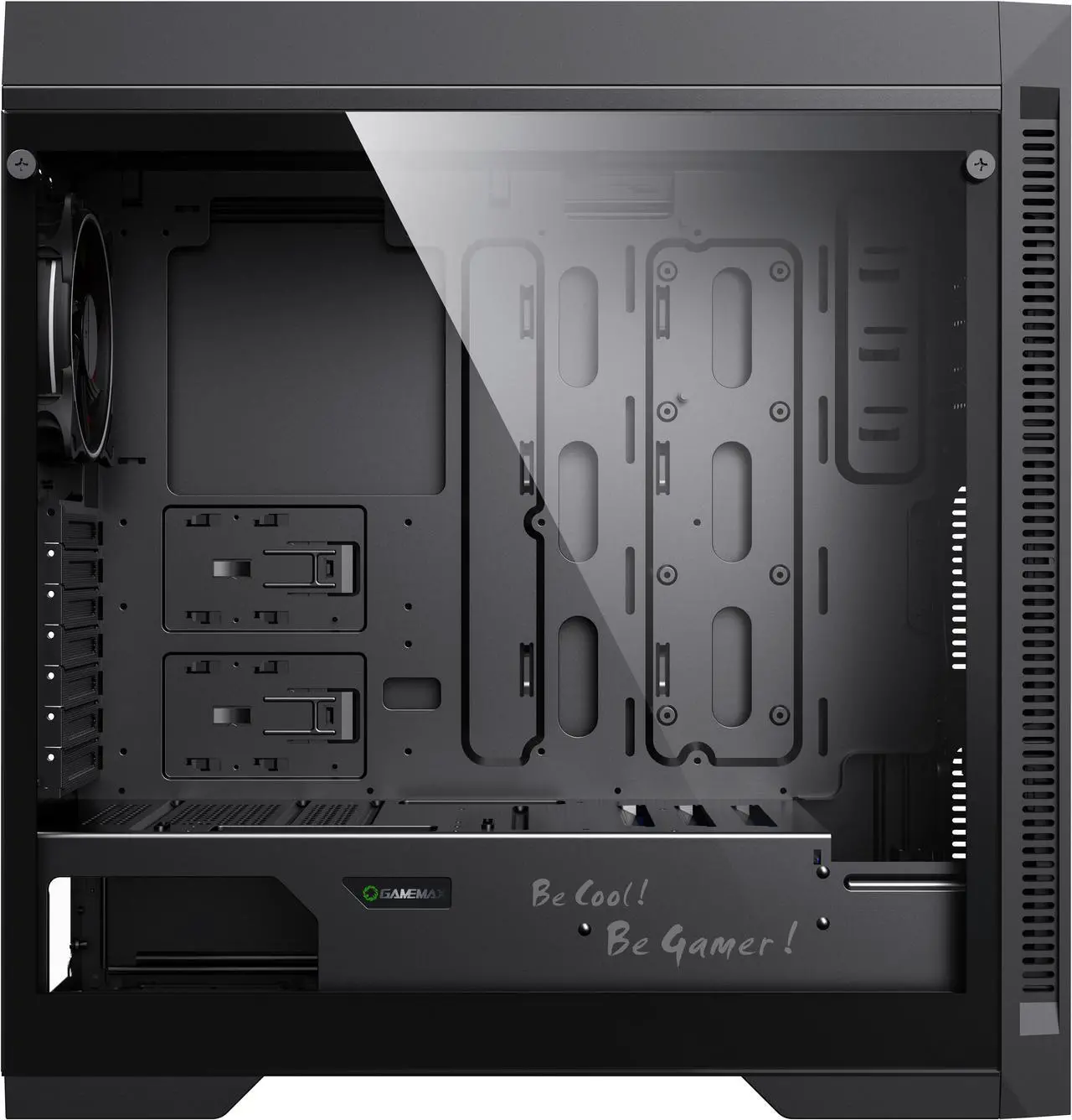 GAMEMAX Abyss TR Black Full Tower Gaming Computer Case w/ 1 x 120mm ...