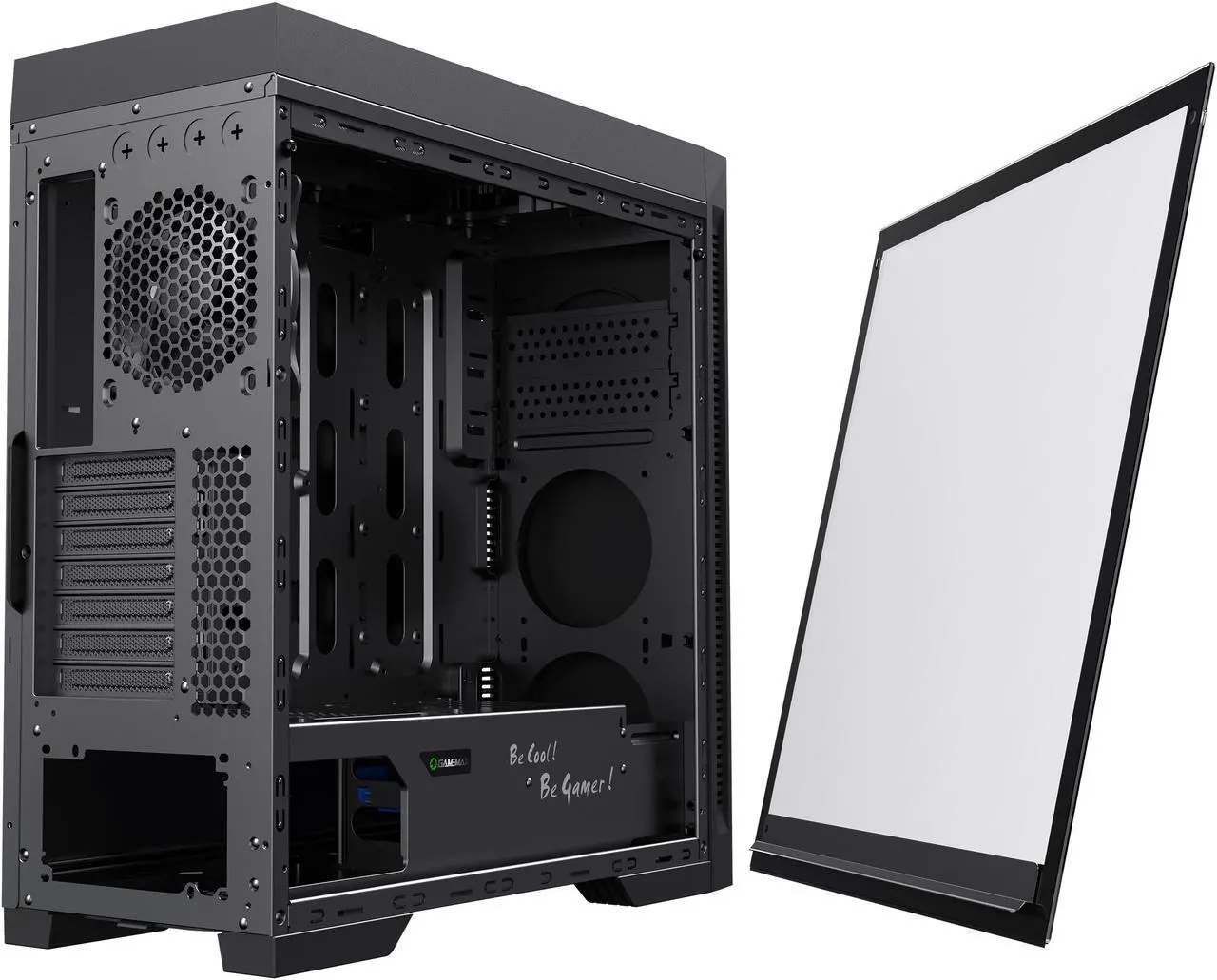 GAMEMAX Abyss TR Black Full Tower Gaming Computer Case w/ 1 x 120mm ...