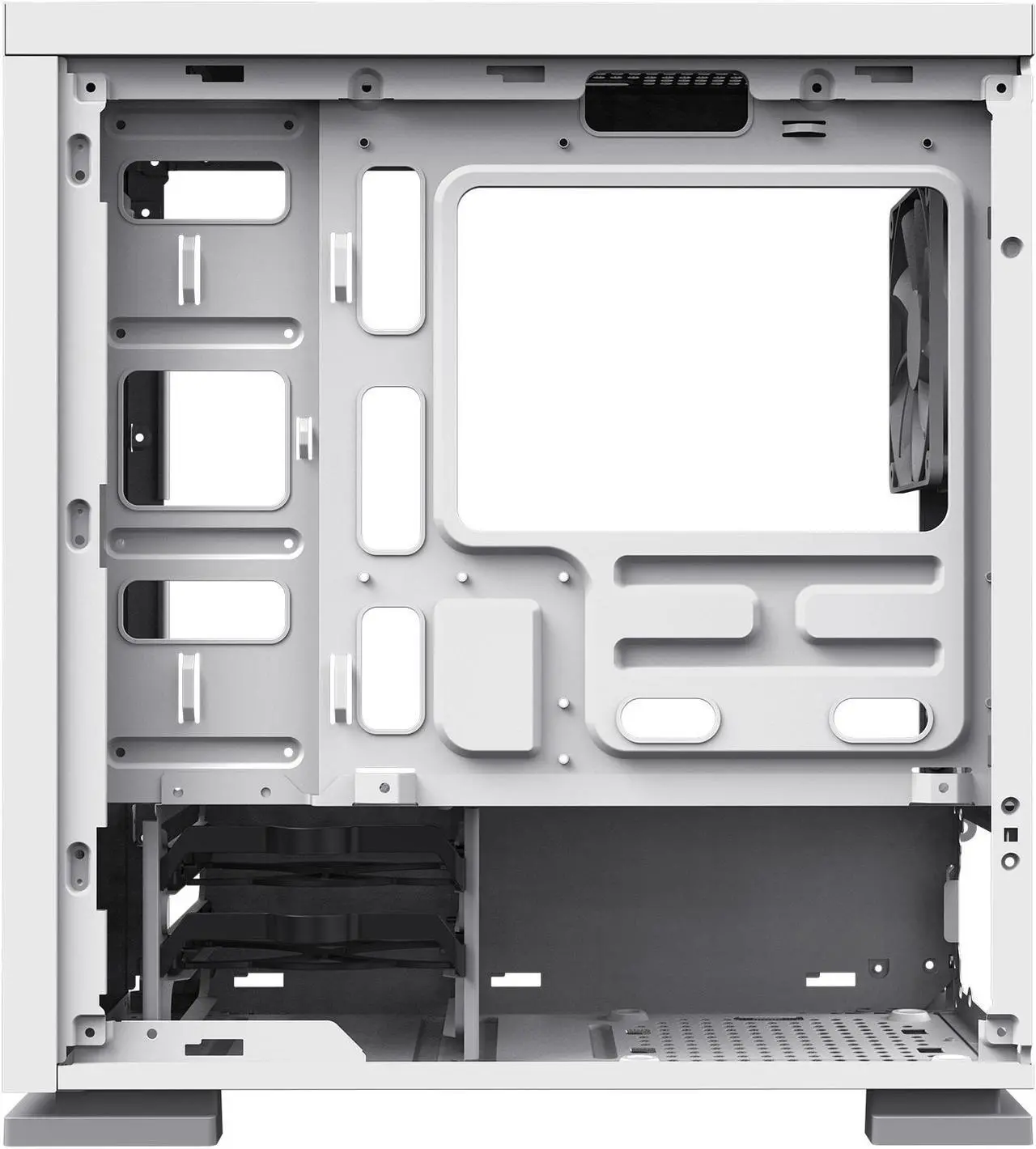 Open Box: Gamemax M60 White Steel Micro ATX Tower USB3.0 Computer Case w/ Dual Mesh Side Panels ...