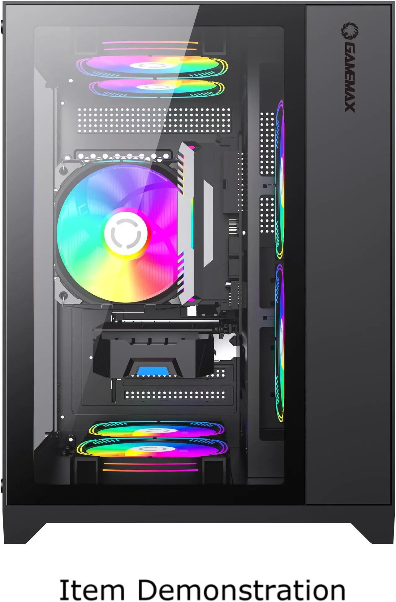 Open Box: GAMEMAX INFINITY MINI Black Tempered Glass USB3.0 PC Case ...