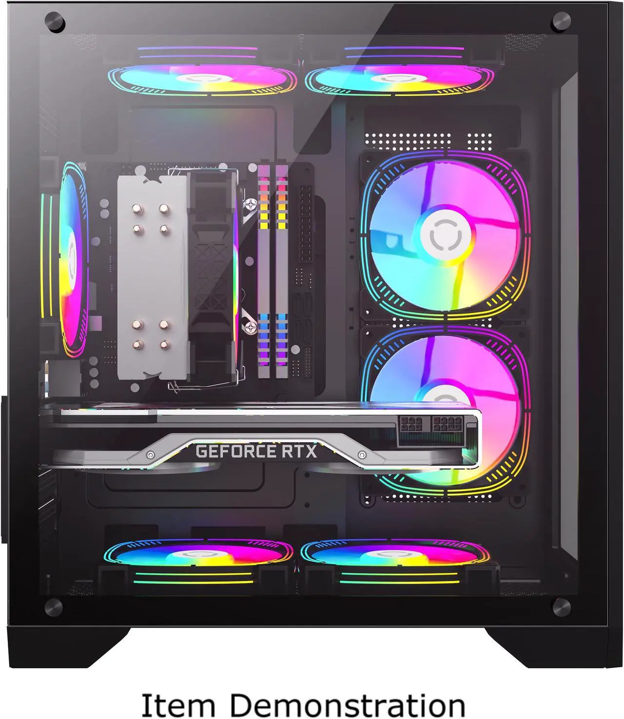 Open Box: GAMEMAX INFINITY MINI Black Tempered Glass USB3.0 PC Case ...