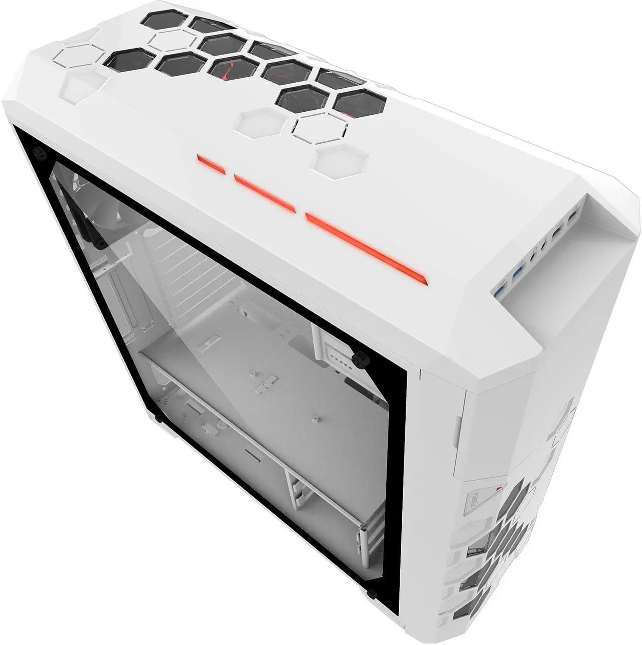 AZZA Storm Series CSAZ-6000RGB/W White SECC ATX Full Tower Computer ...