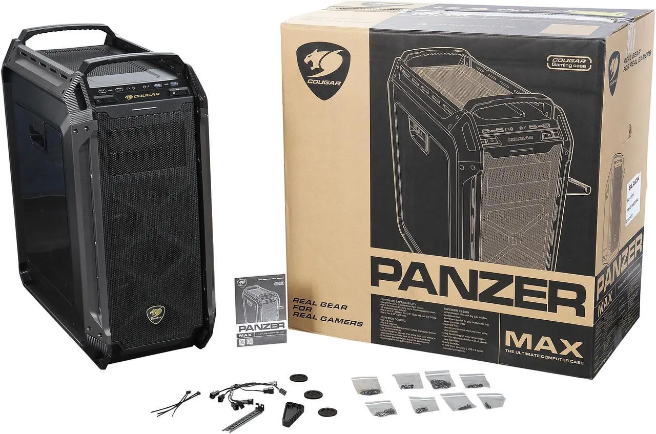 COUGAR Panzer Max Black Gaming Computer Case - Newegg.com