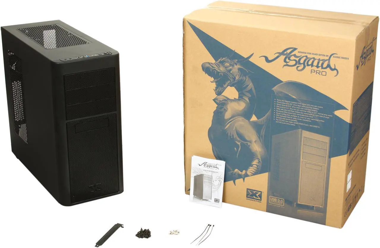 Xigmatek ASGARD PRO USB 3.0 CCC-AE37BS-U02 Black Steel + Aluminum and ...