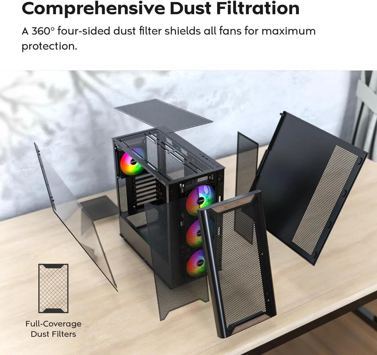 Montech XR Wood White White Computer Cases - ATX Form - Newegg.com