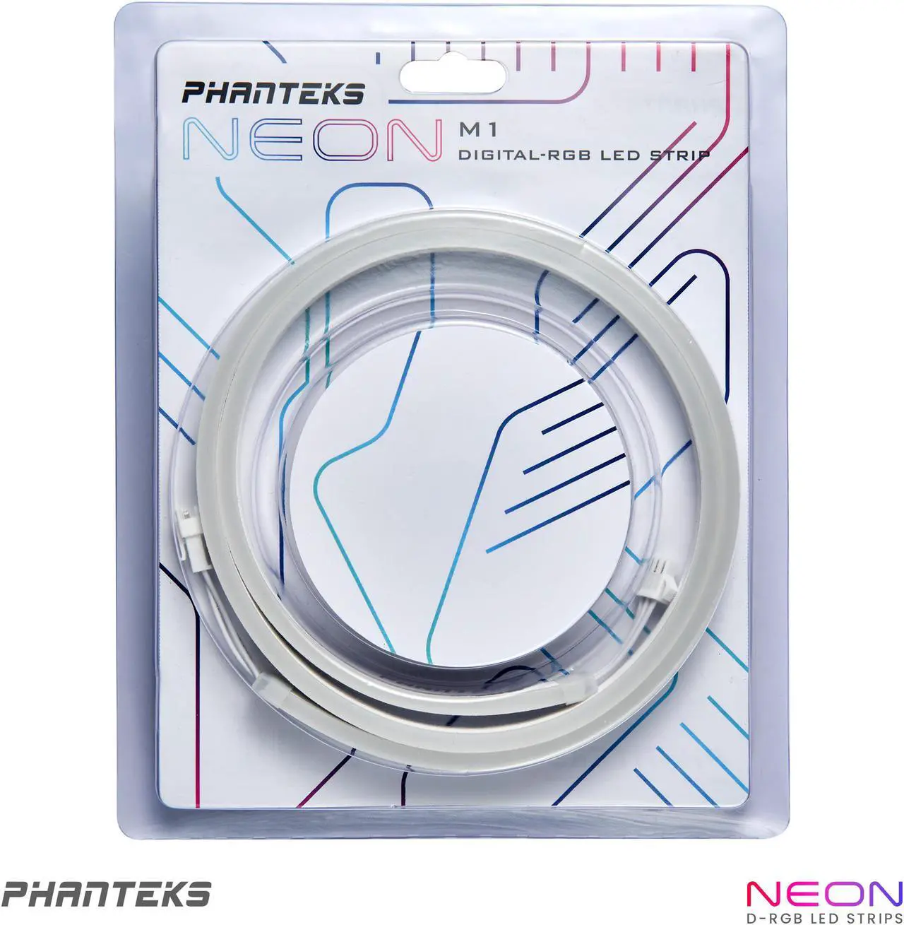 Phanteks NEON Digital-RGB LED Strip M1, white – 1x 1-meter Smooth ...