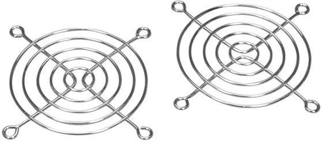 Bgears Fan Grill 80mm steel chrome finished fan grill (2 pieces Pack ...