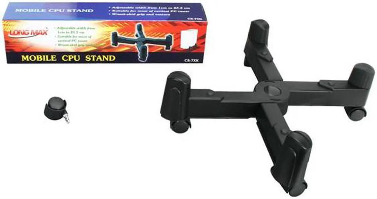 Syba SY-ACC65029 Mobile Desktop Tower Computer Floor Stand Rolling ...