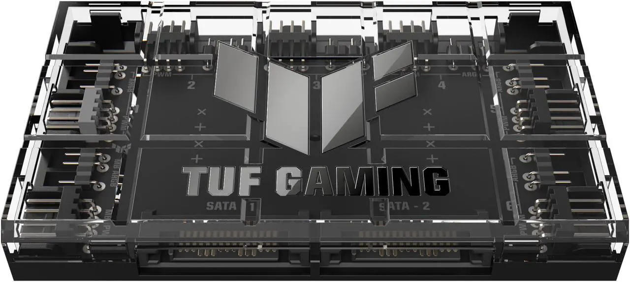 ASUS TUF Gaming ARGB PWM Fan Hub (connects six case fans, PWM fan and ...