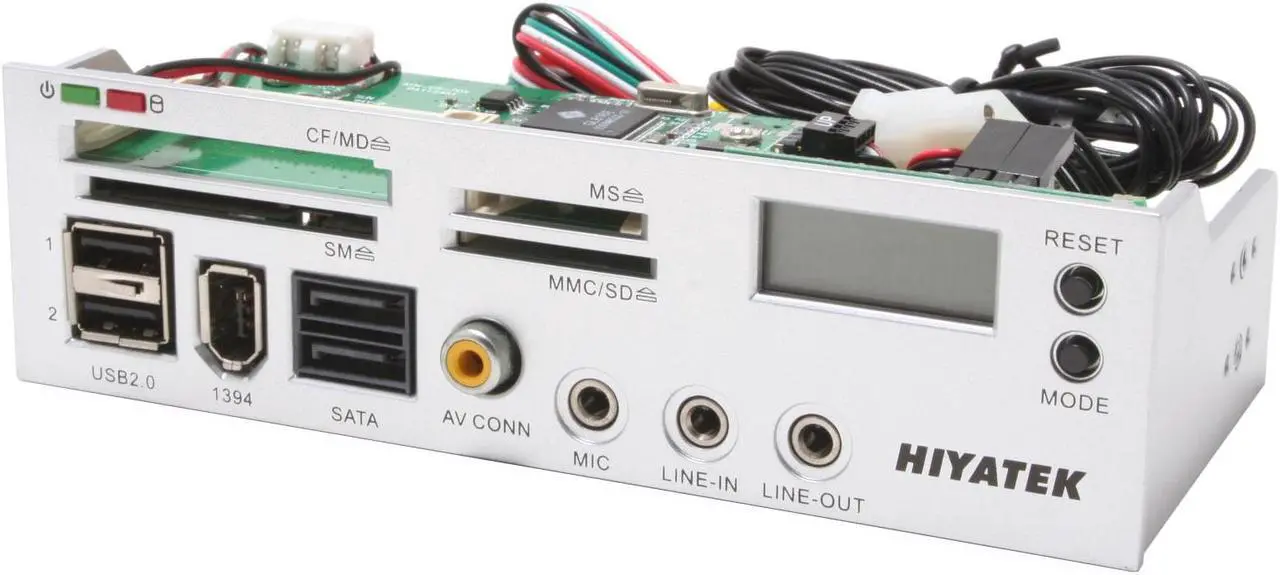 Silver Multi-Functional Panel with card reader - Newegg.com