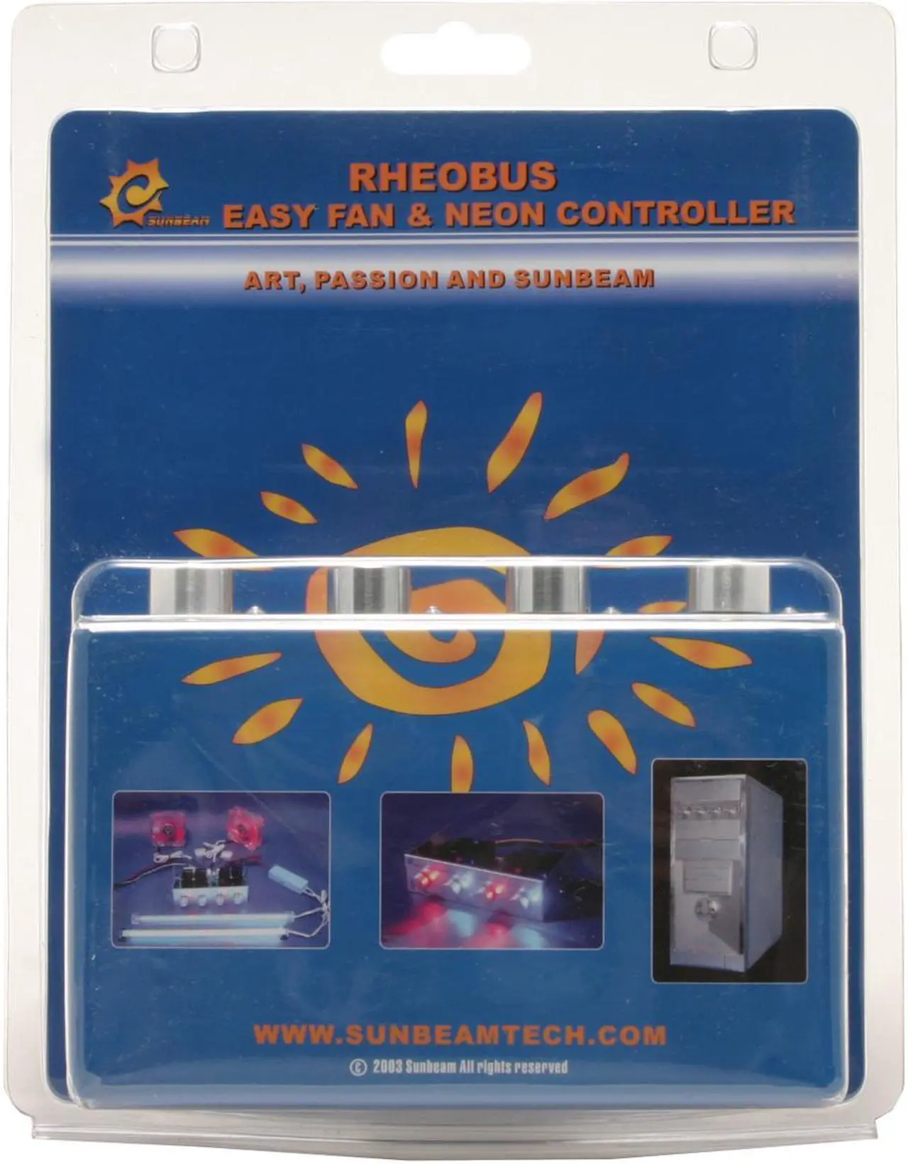 Sunbeam RHK-BA Rheobus 5.25" Bay 4 Channel 20W Fan Controller Panel ...