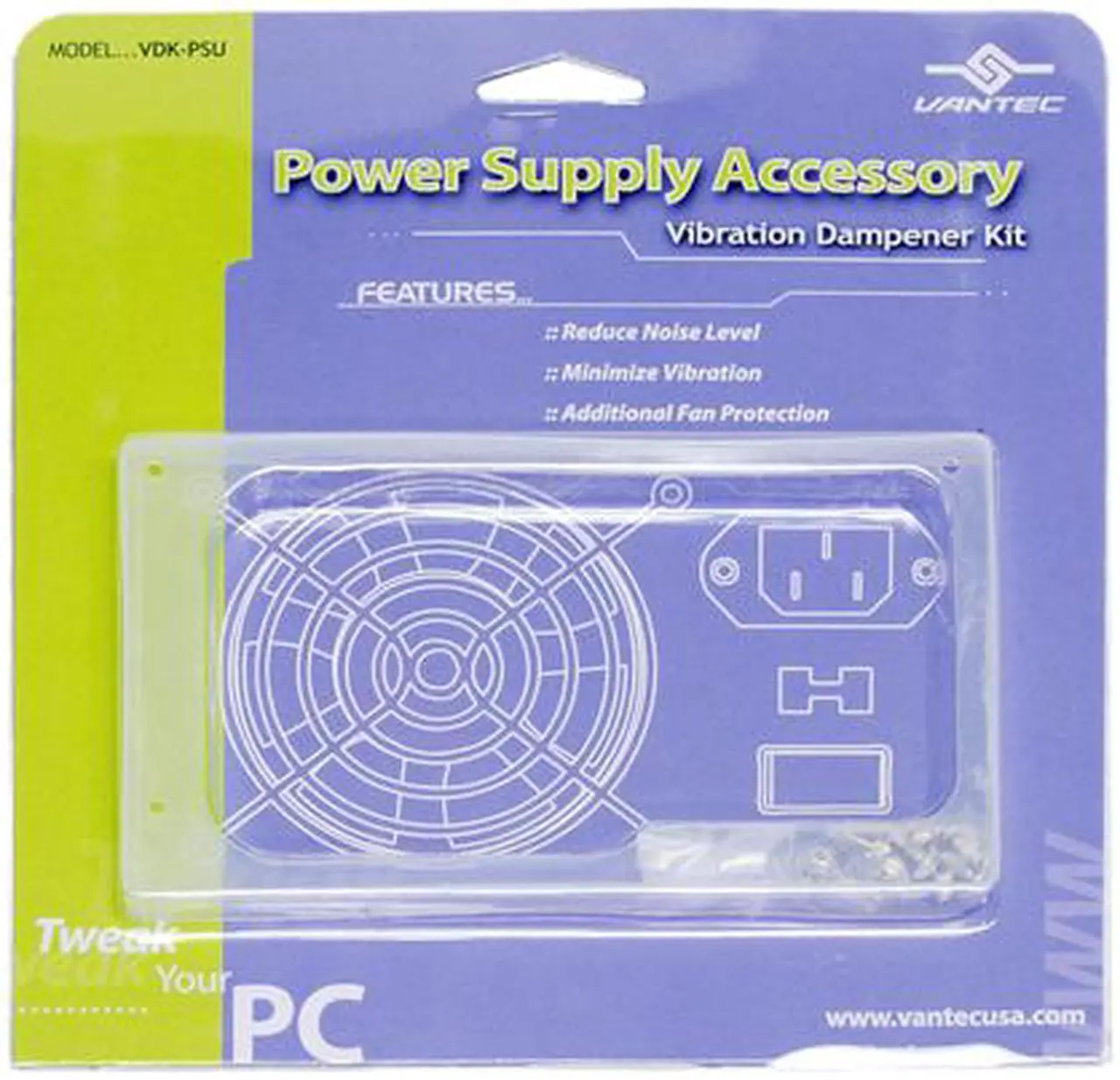 VANTEC VDK-PSU Power Supply Vibration Dampener Kit - Newegg.com