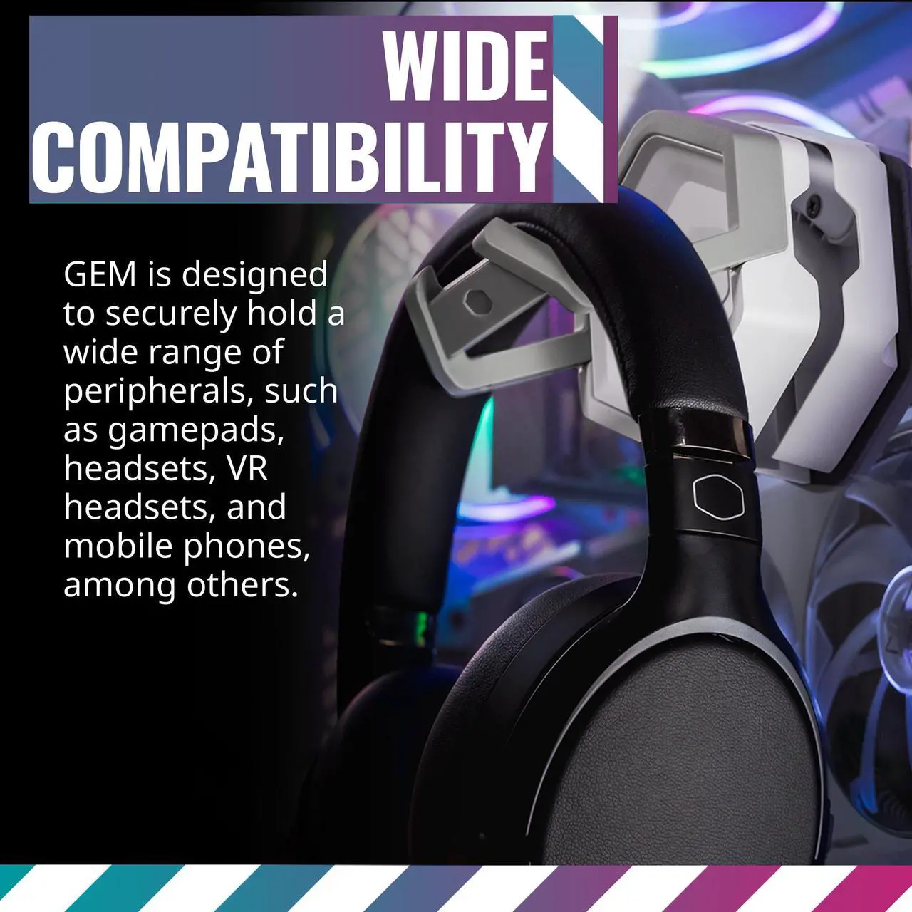 Cooler Master MasterAccessory GEM Magnetized Multi-Surface Mounting ...