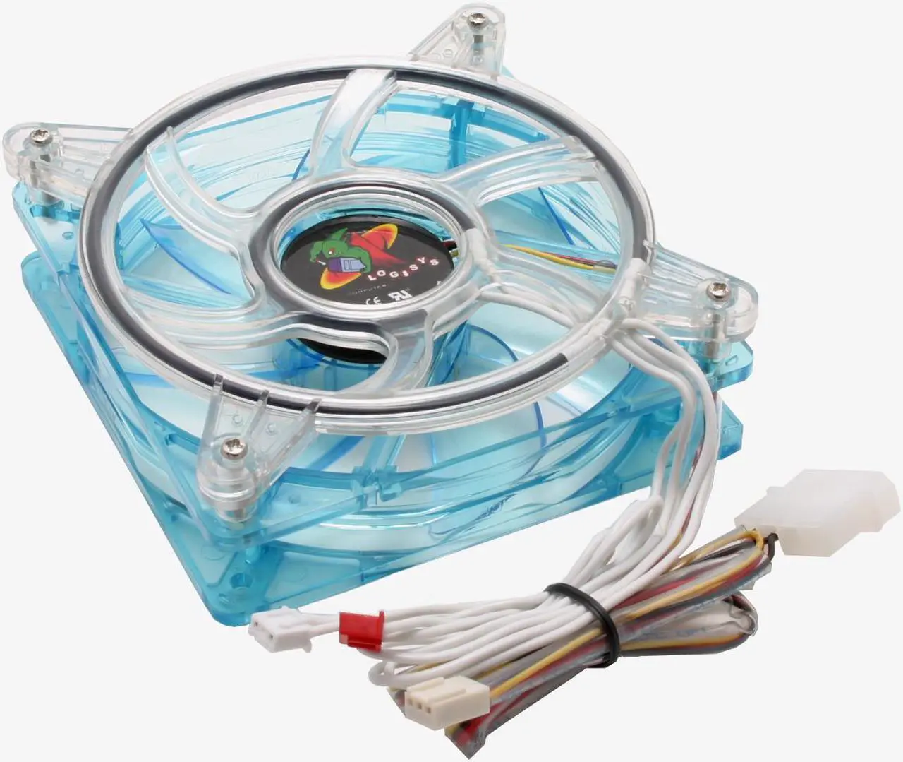 LOGISYS Computer CCF120UVBL Blue LED UV CCFL Dual Ring Fan - Newegg.com