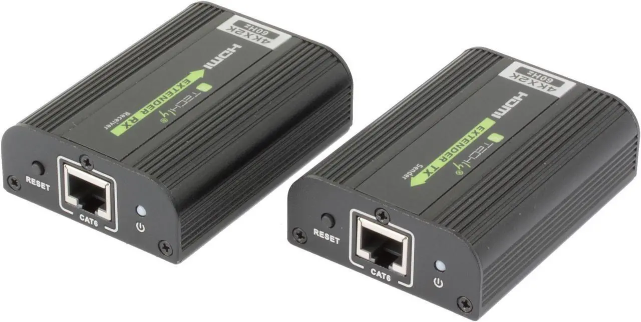 Techly IDATA EXT-E704K Extender 4K UHD 3D up to 60m by Cat.6/6A/7 cable ...