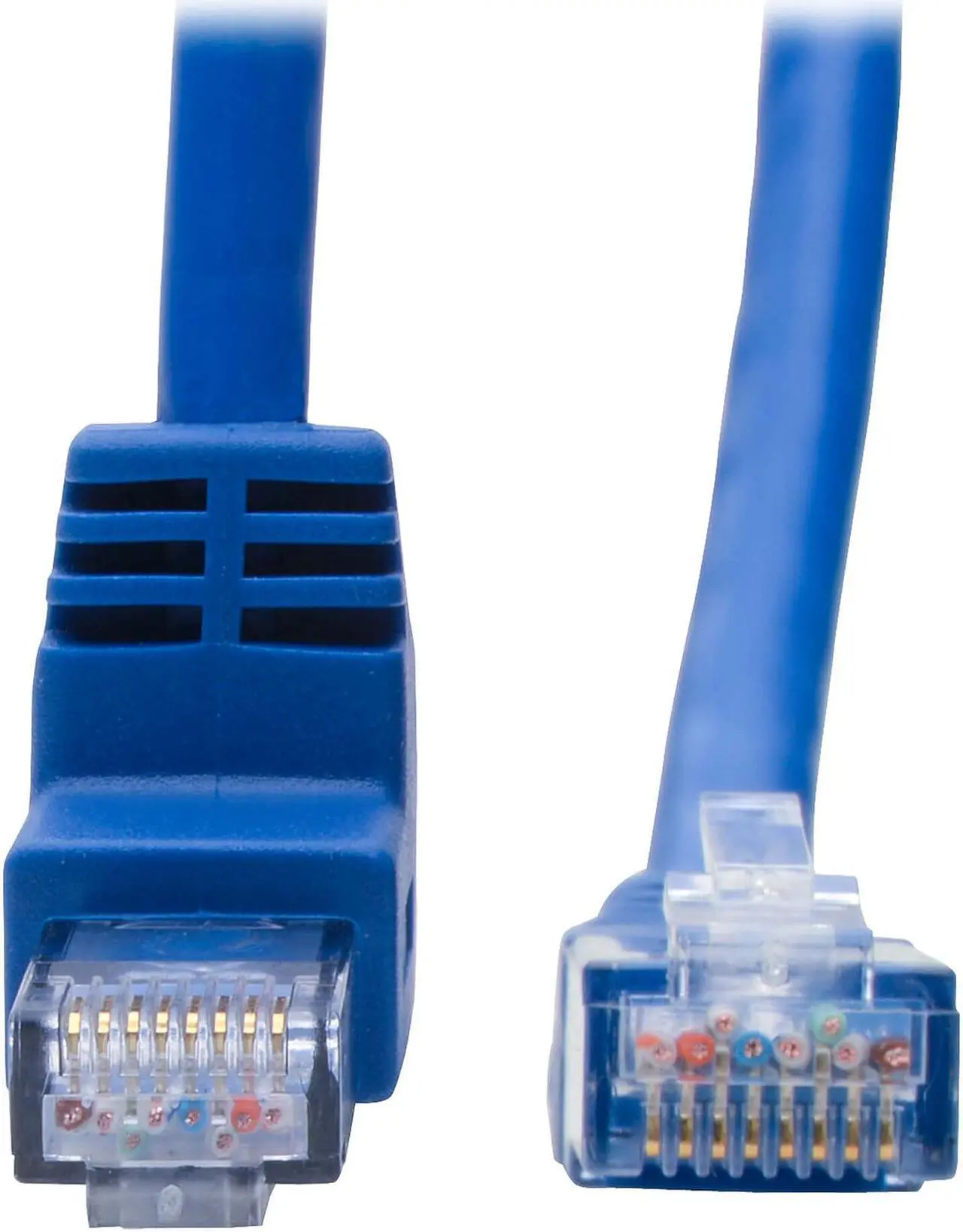 Tripp Lite Up-Angle Cat6 UTP Patch Cable (RJ45), 1-ft. (N204-001-BL-UP ...