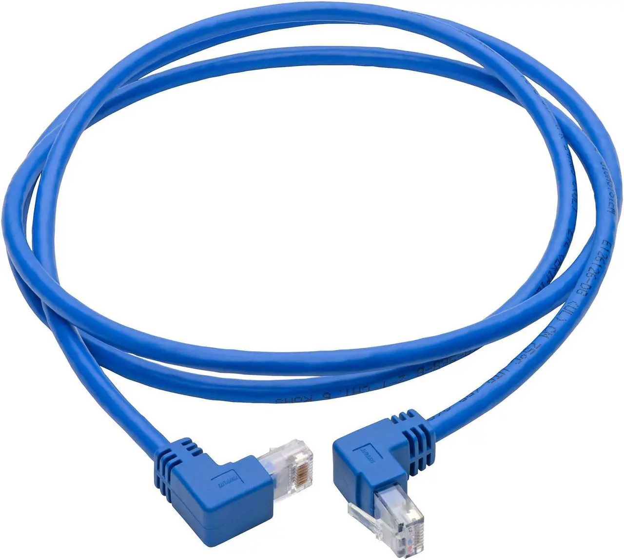 Tripp Lite Cat6 UTP Patch Cable (RJ46), Up-Angle Male/Down-Angle Male ...
