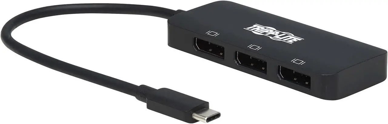Tripp Lite USB C Adapter Triple Display 4K 60Hz DisplayPort 8K HDR 4:4: ...