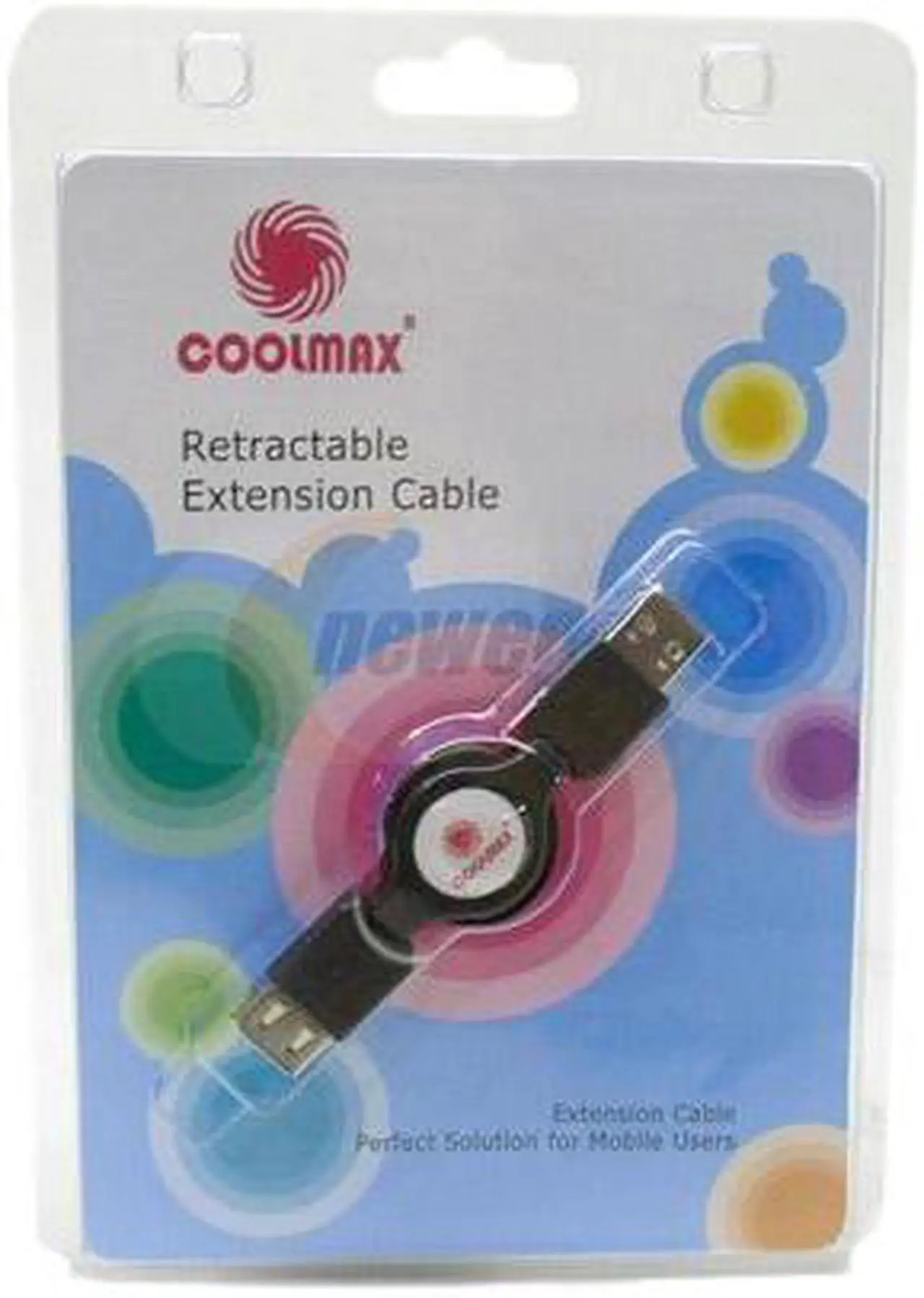COOLMAX Retractable USB Extension Cable. AM/AF. USB1.1 53104 - Newegg.com