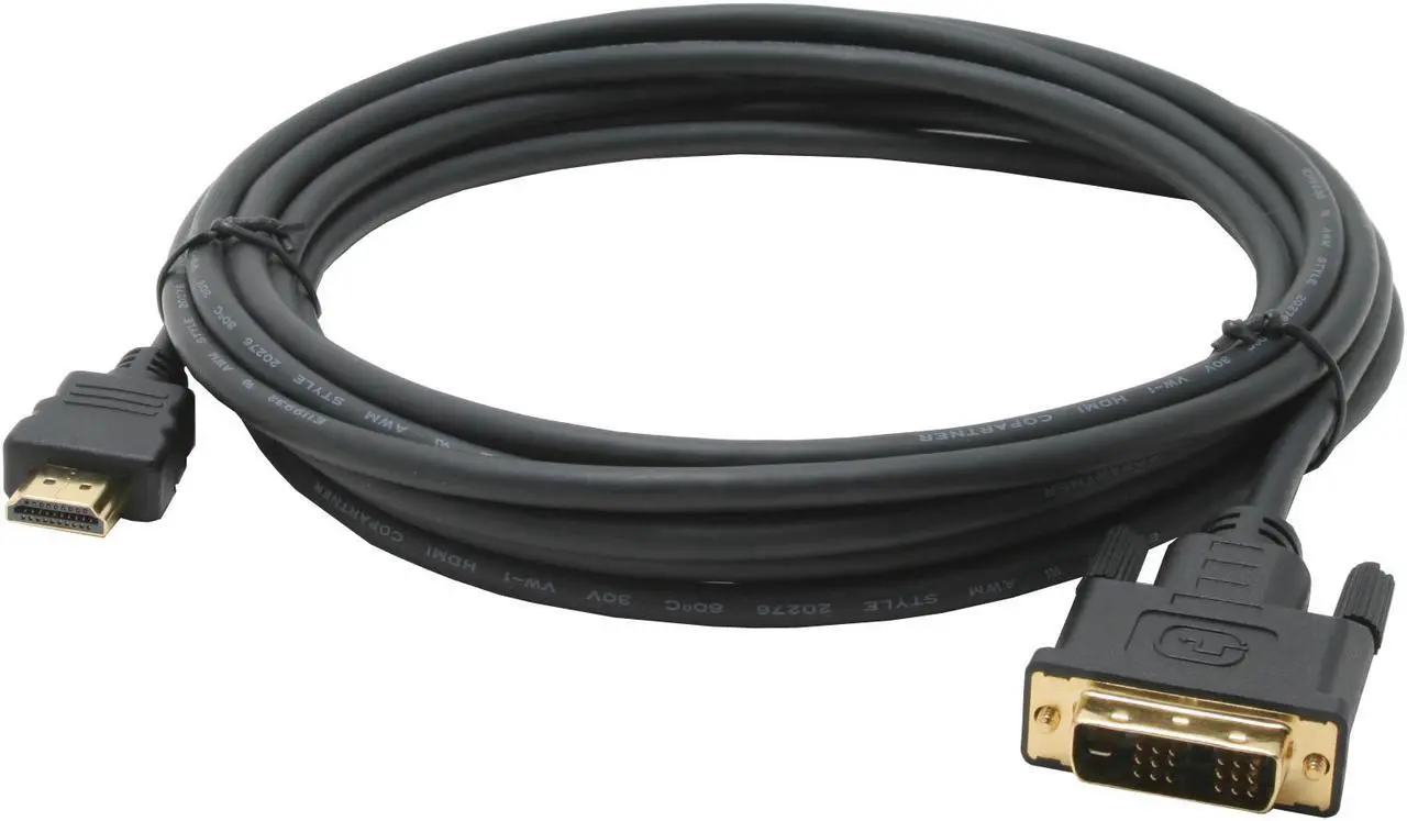 AMC HDM-DV15 15 ft. Premium Gold Series 1080p rated HDMI/DVI Cable ...