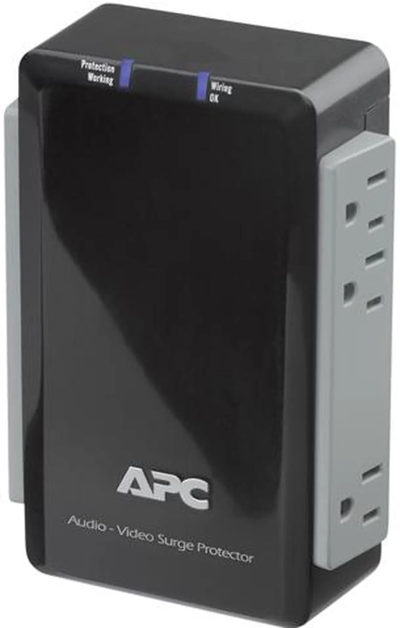 APC P6V 6 Outlets 1700 Joules Audio/Video Surge Protector with Coax ...