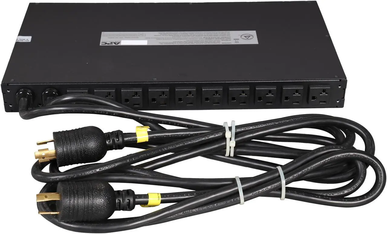 APC Rack Mount PDU, Switched 120V/20A, (10) Outlets, 1U Rackmount ...