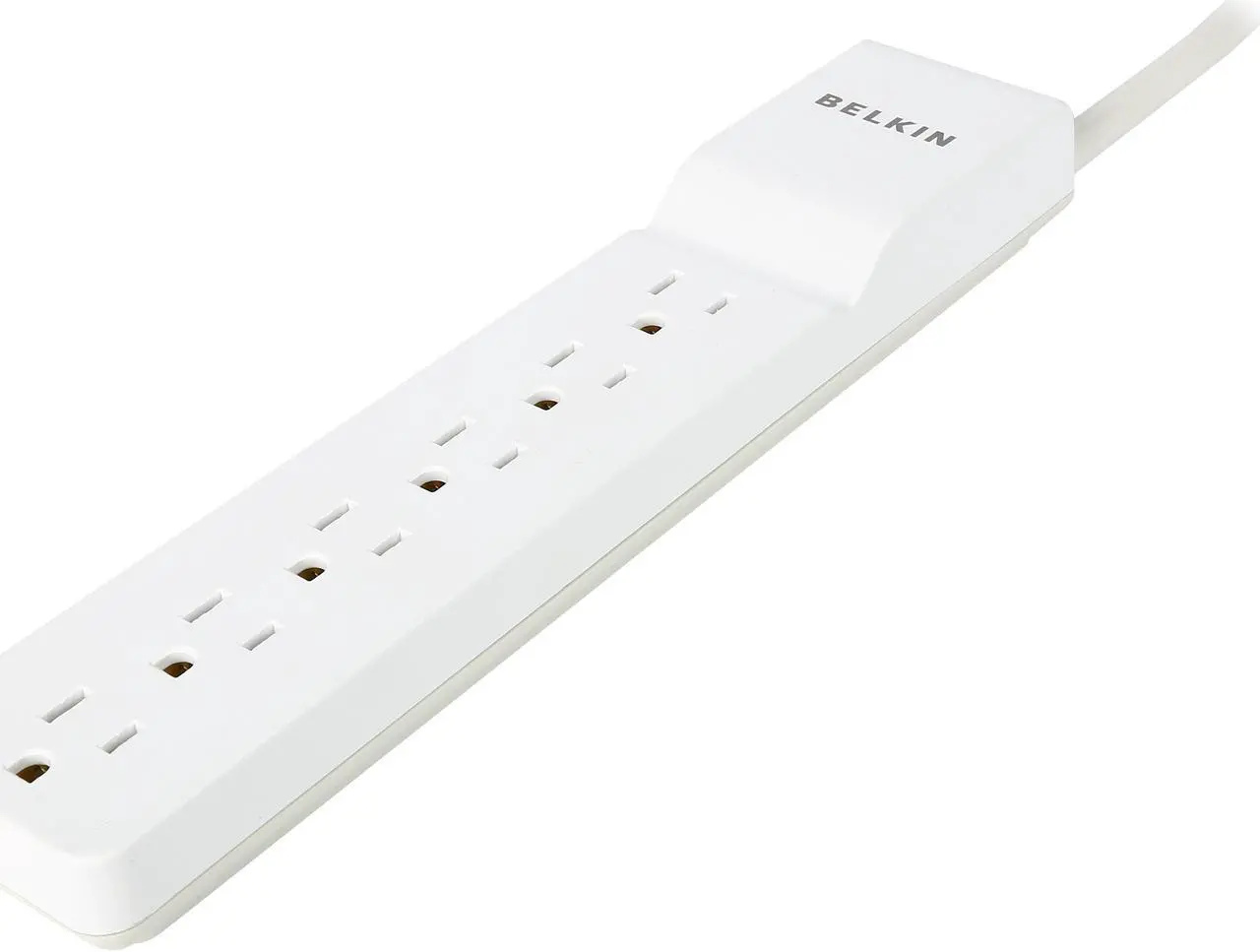 BELKIN BE106000-06R 6' 6 Outlets 720 Joules Home/office Surge Protector ...