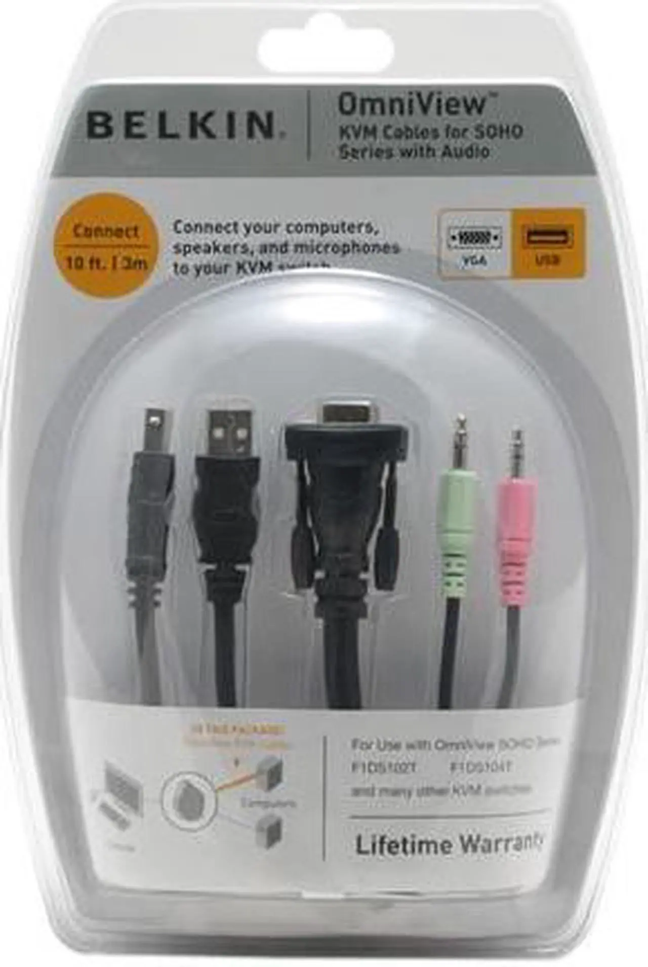 BELKIN 10 ft. OmniView KVM Cables - Newegg.com