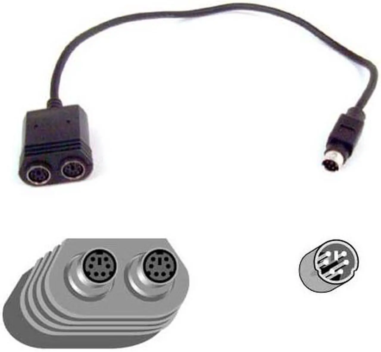 Belkin Model F3G117-01 Keyboard-Mouse Splitter Cable - Newegg.com