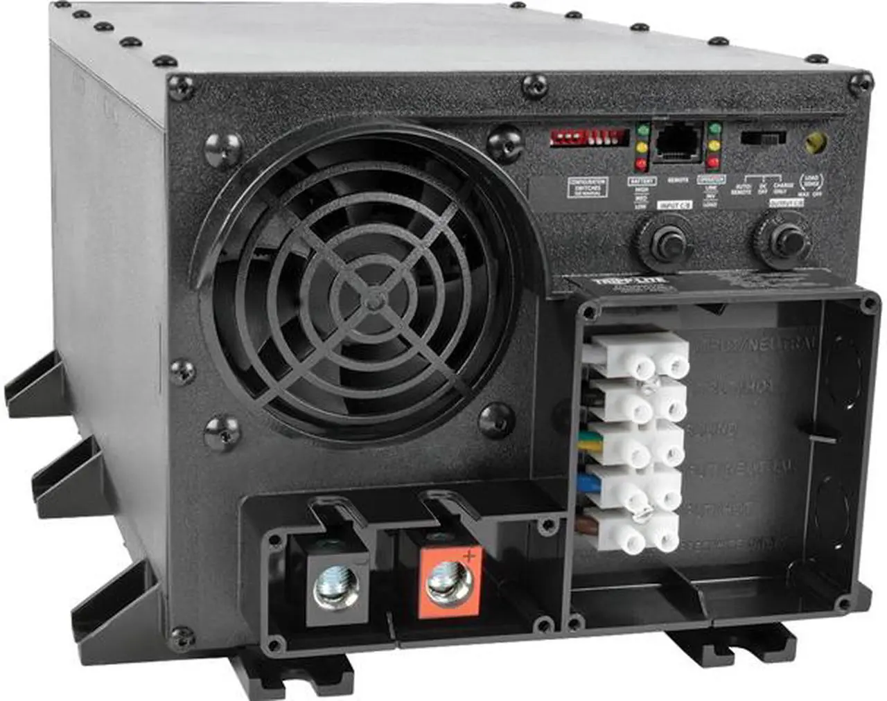 Tripp Lite 2400 W Power Inverter / Charger with Auto-Transfer Switching ...