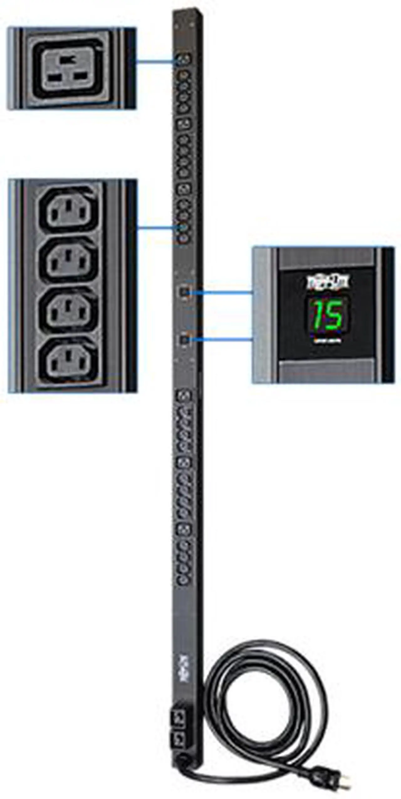 Tripp Lite Metered PDU, 30A, 30 Outlets (6-C19 & 24-C13), 208 / 240 V ...