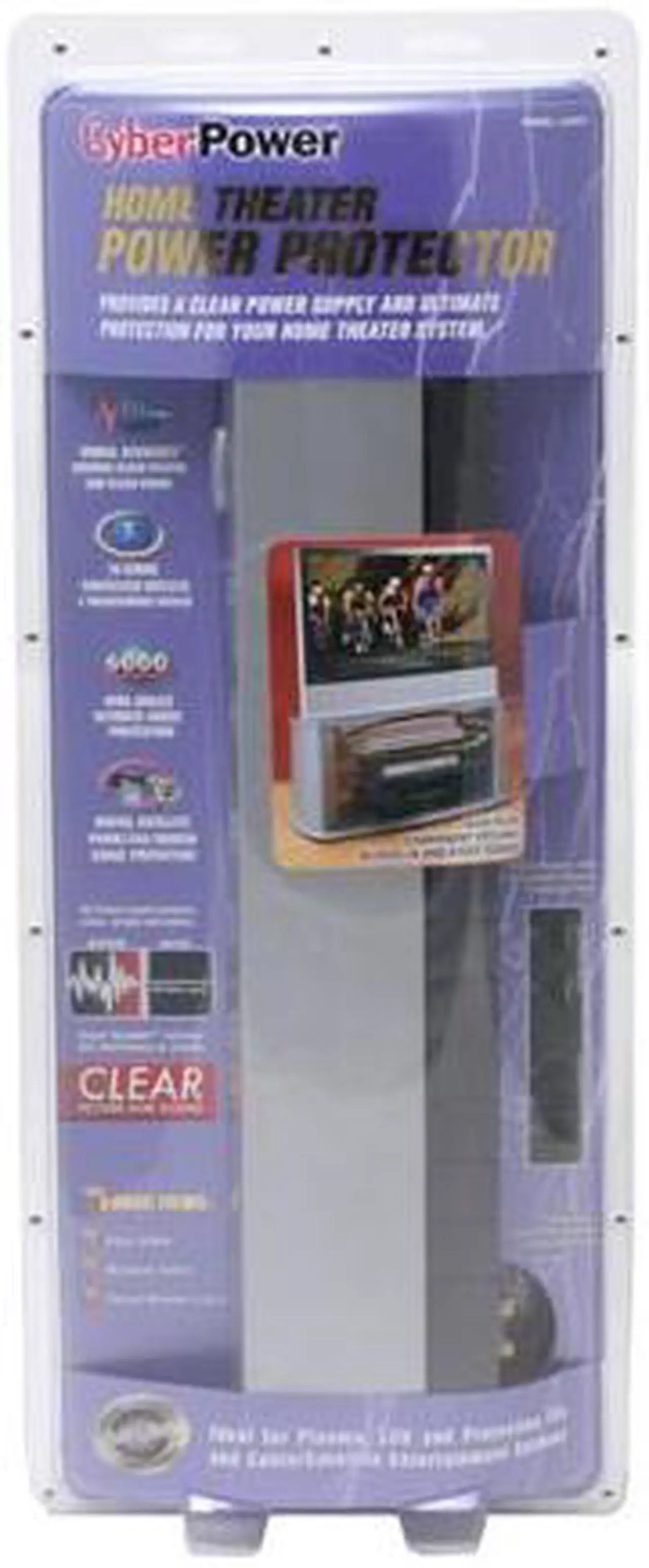CyberPower 1030HT 8 Feet 10 Outlets 6000 Joules Power Surge Protector ...
