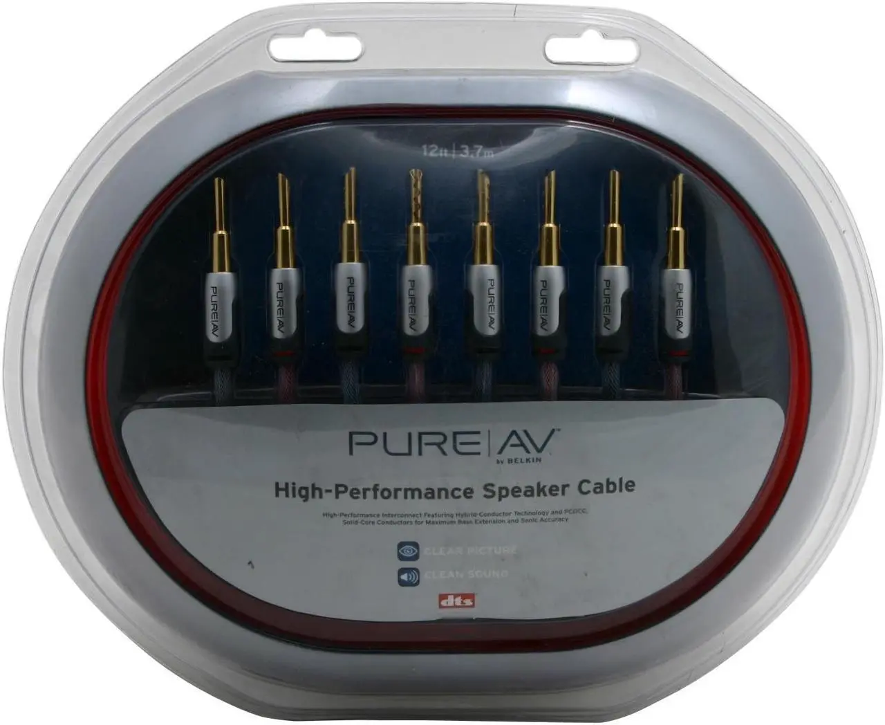 BELKIN PURE AV Model AV53001-12 12 ft. High-Performance Speaker Cable w ...