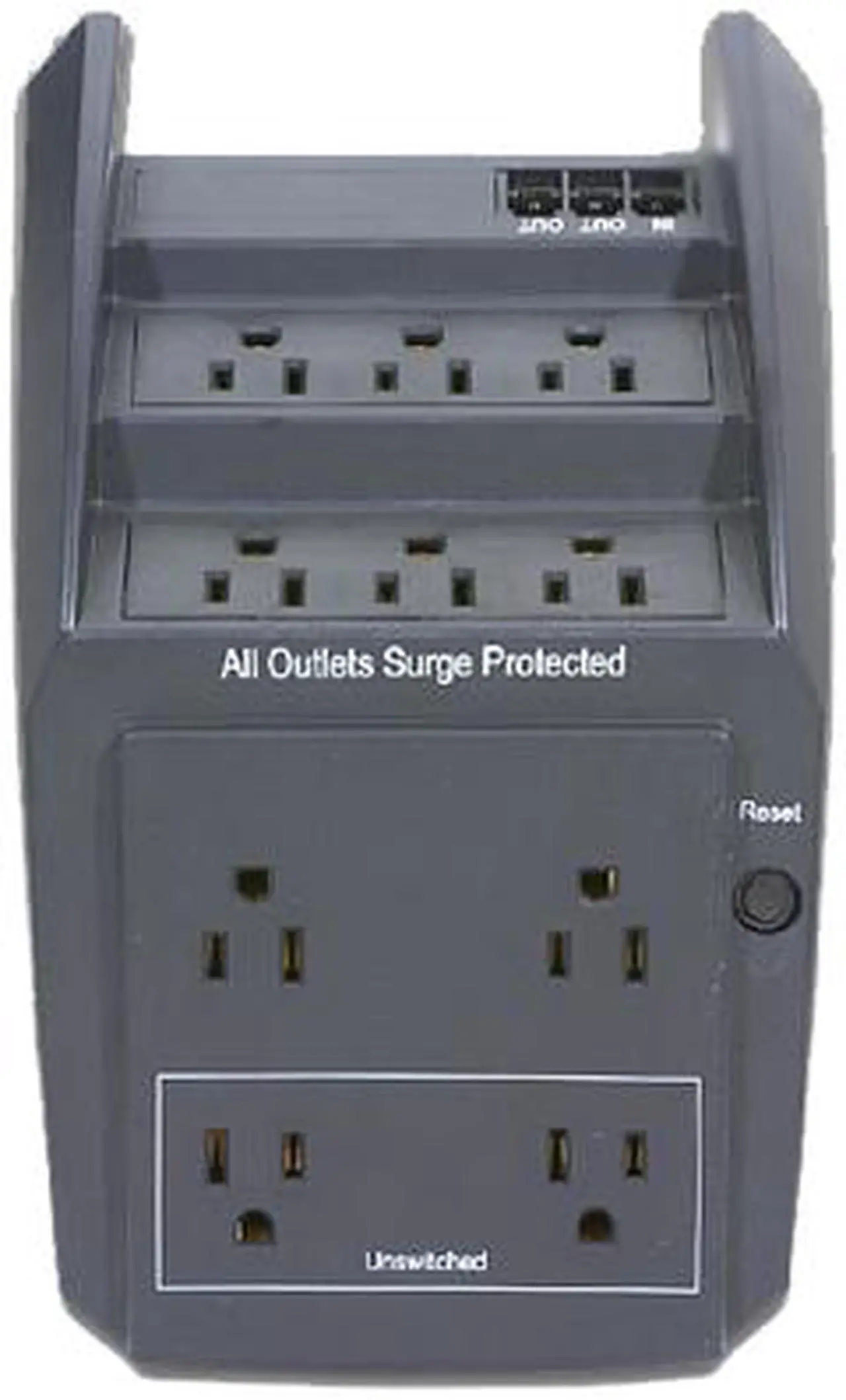 Ultra ULT31572 6 ft. 10 Outlets Surge Protector w/ Modem & Fax ...