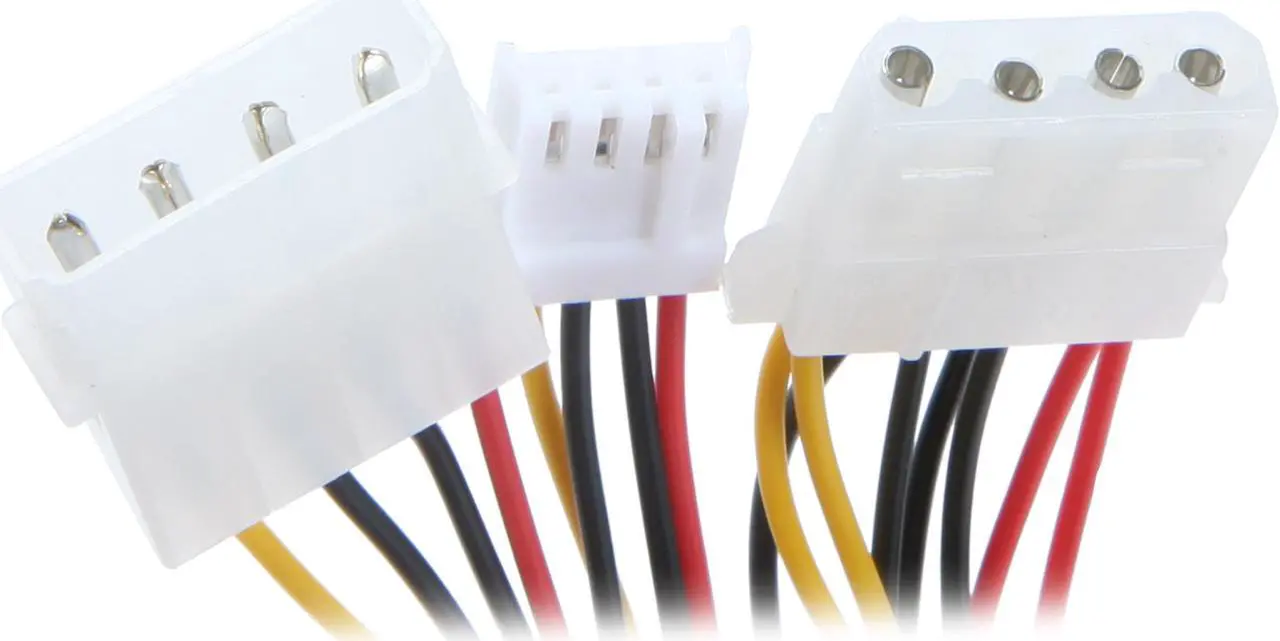 SYBA SY-CAB65011 5 in. Molex 4-Pin Female Molex to Molex 4-Pin Male ...