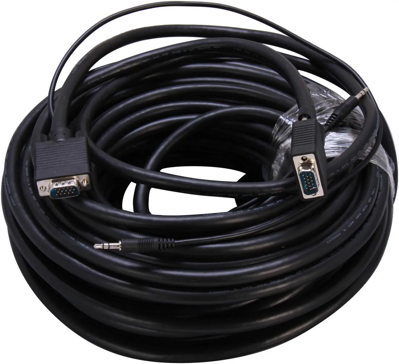 Link Depot SVGA-100-A 100 ft. SVGA Monitor and 3.5 mm Audio Combo Cable ...