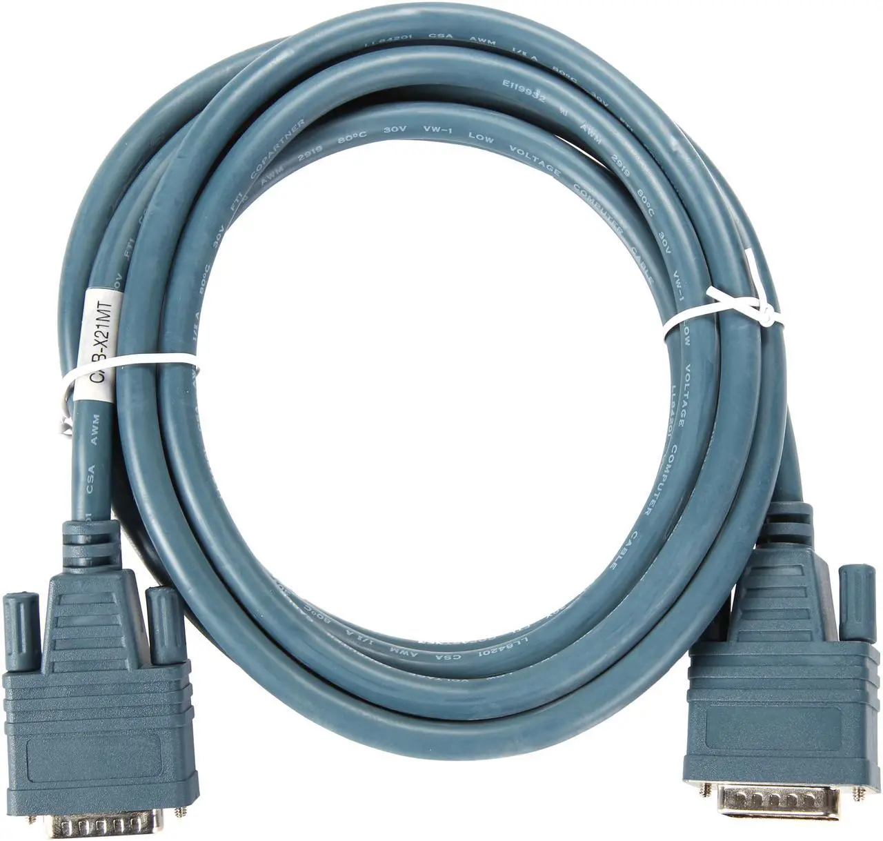 Link Depot CAB-X21MT Cisco LFH60 Male to X.21 DB15 DTE Male 10ft Cable ...