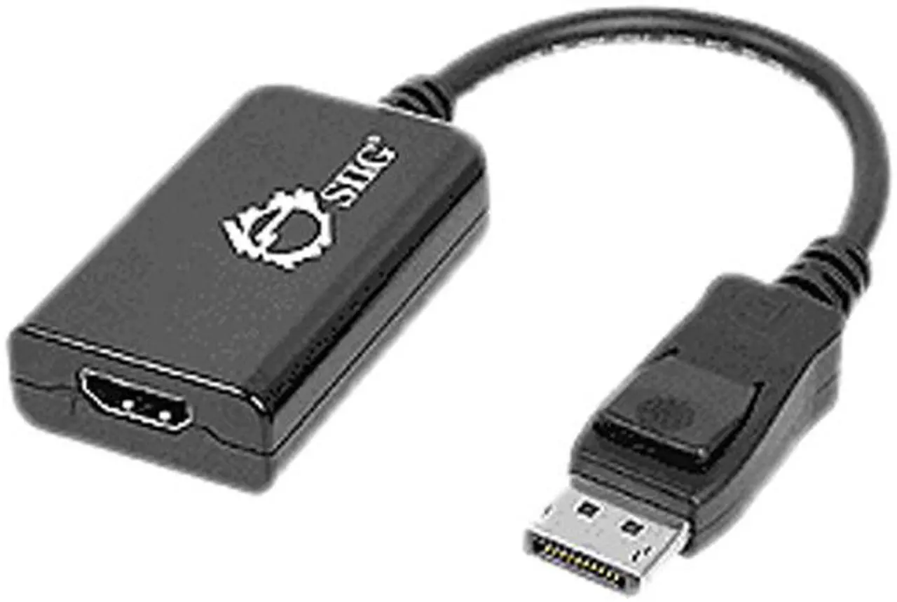 SIIG CB-DP0L11-S1 DisplayPort to HDMI with Audio Active Adapter ...
