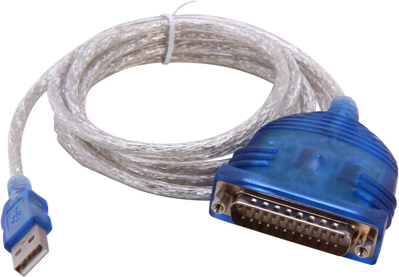 C2G 22429 USB to DB25 Serial RS232 Adapter Cable, Gray (6 Feet, 1.82 ...