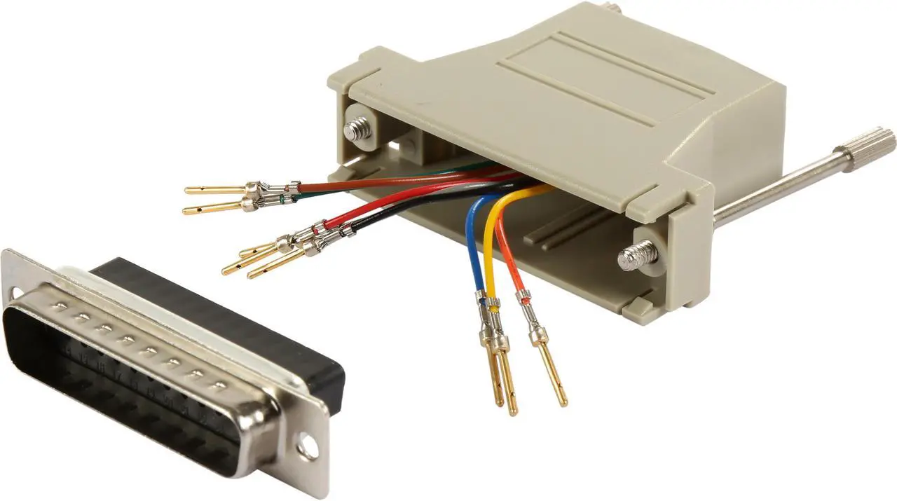 C2G 02934 RJ45 to DB25 Male Modular Adapter, Gray - Newegg.com