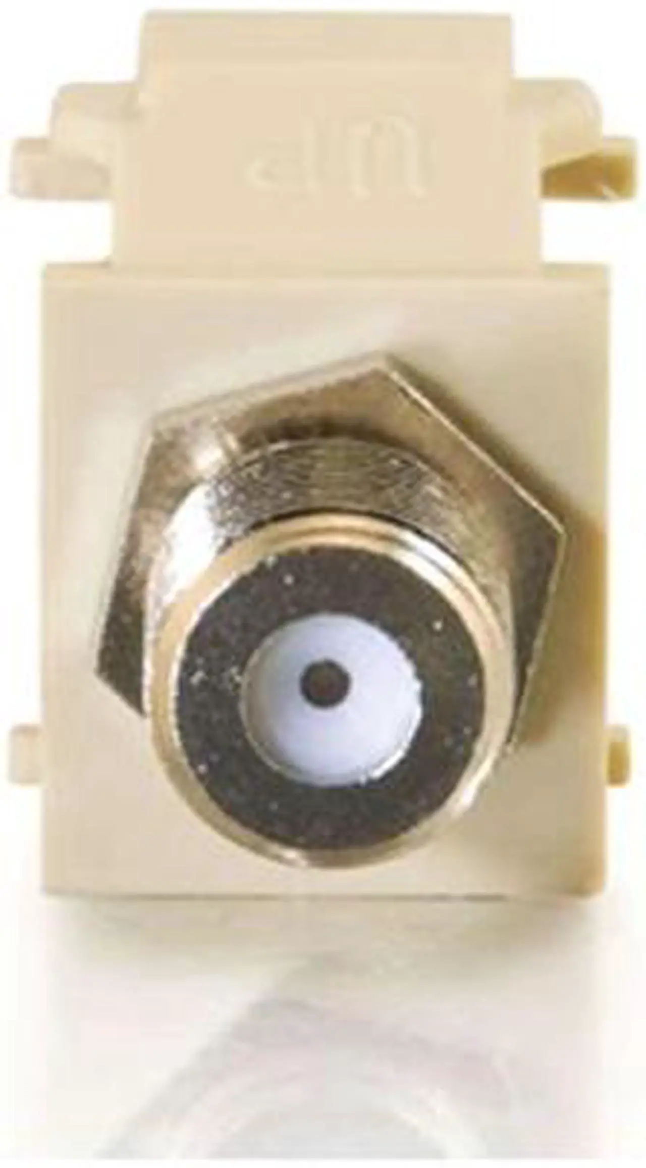C2G 03814 Snap-In F-Type F/F Keystone Insert Module, Ivory - Newegg.com