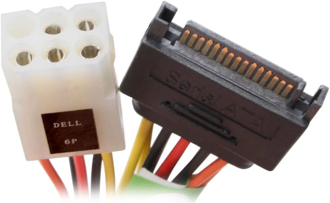Athena Power Cable-Dell-P6 6 in. (SATA) / 10 in. (P6) Dell P6 6PIN ...