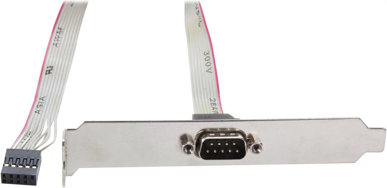 StarTech.com PLATE9MHD 9 Pin Serial Male to 10 Pin IDC Motherboard ...