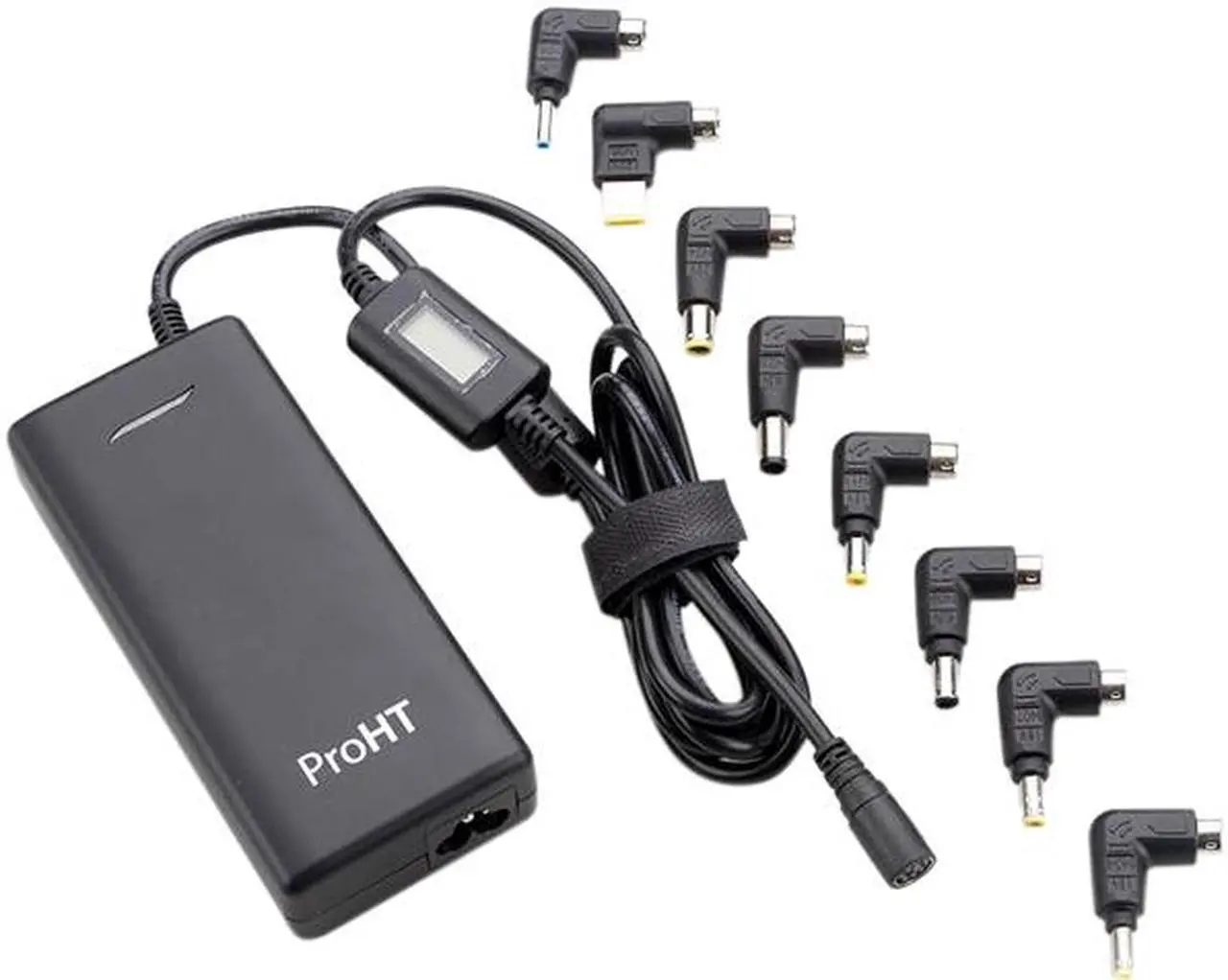 ProHT 03259 120W Slim Design Universal Notebook Adapter with 8 Tips ...